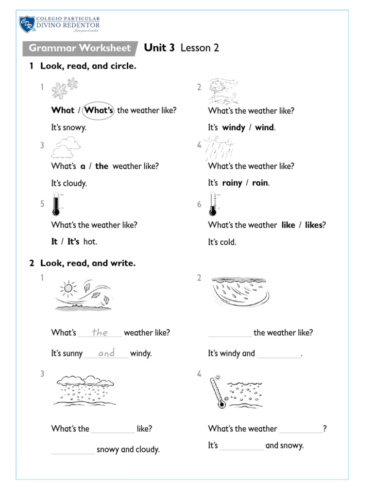 Grammar Weather | PDF