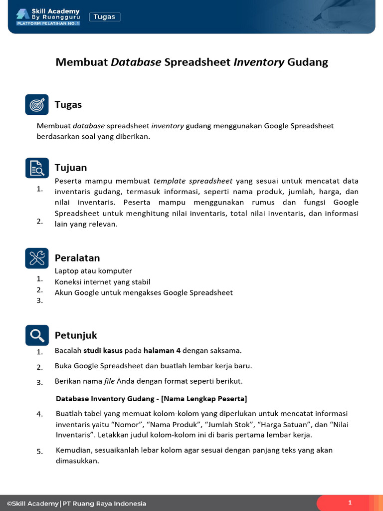 Tugas Database Inventory | PDF