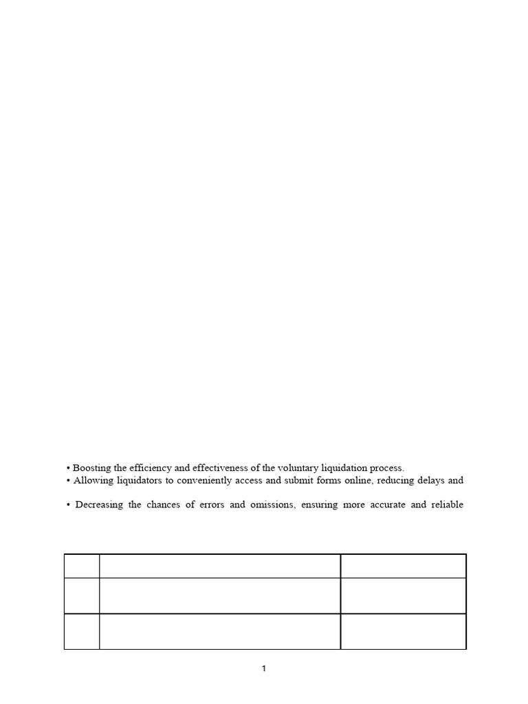 Circular Voluntary Liquidation Forms | PDF