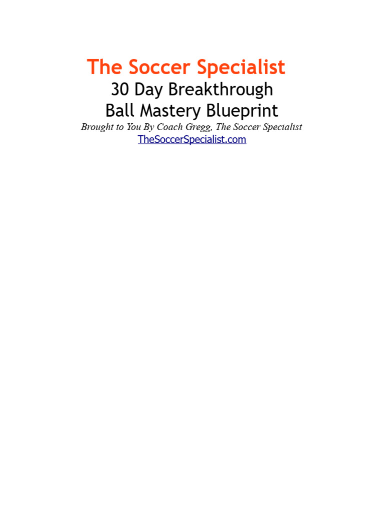 30 Day Ball Mastery Blueprint | PDF