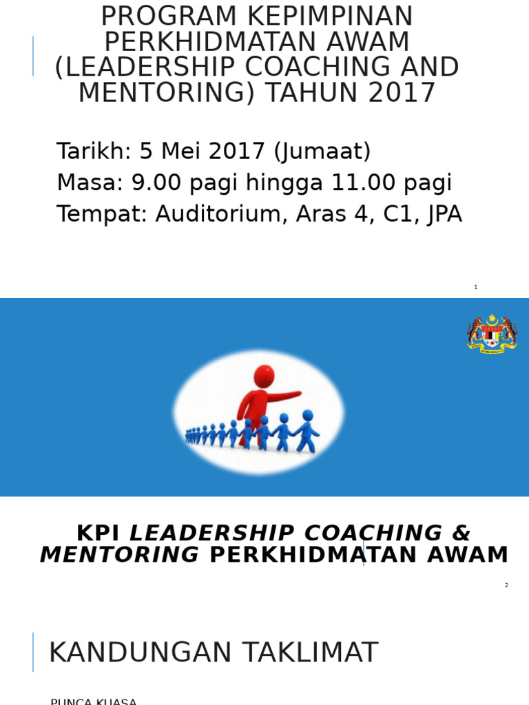 01.pembentangan Leadership Coaching Mentoring Dalam Perkhidmatan Awam ...