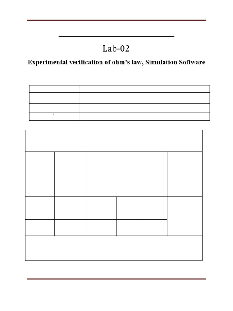 Eca Lab 02 Abdullah Basit Fa20 Bee 014 | PDF | Electrical Network | Network Analysis (Electrical ...