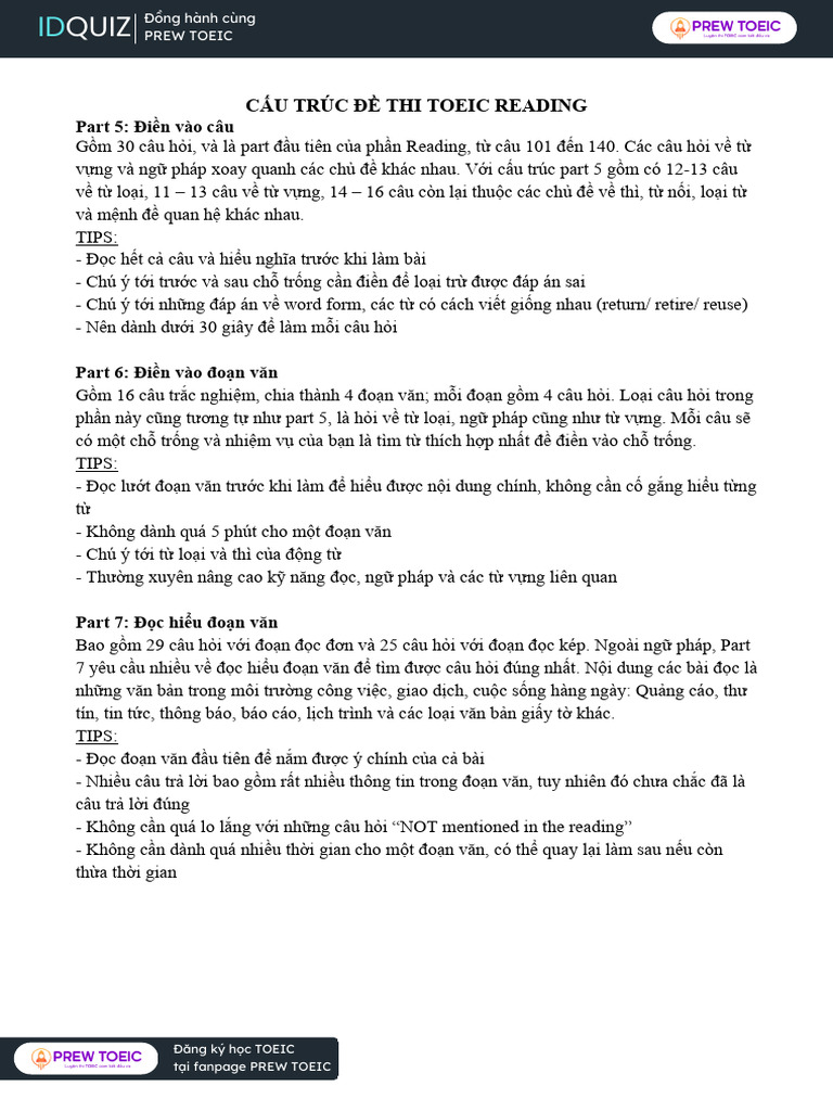 Lesson 1 Parts of Speech and Sentence Structures | PDF | Subject ...