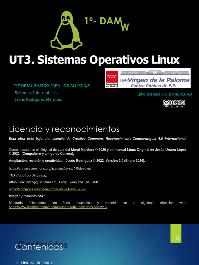 UT 03 - Sistemas Operativos Linux - Tutorial Básico Alumn@ V3 | PDF