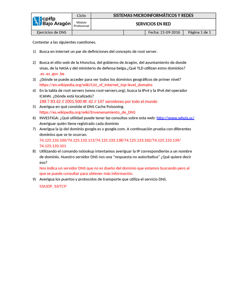 Ejercicios_DNS1_Resuelto | PDF