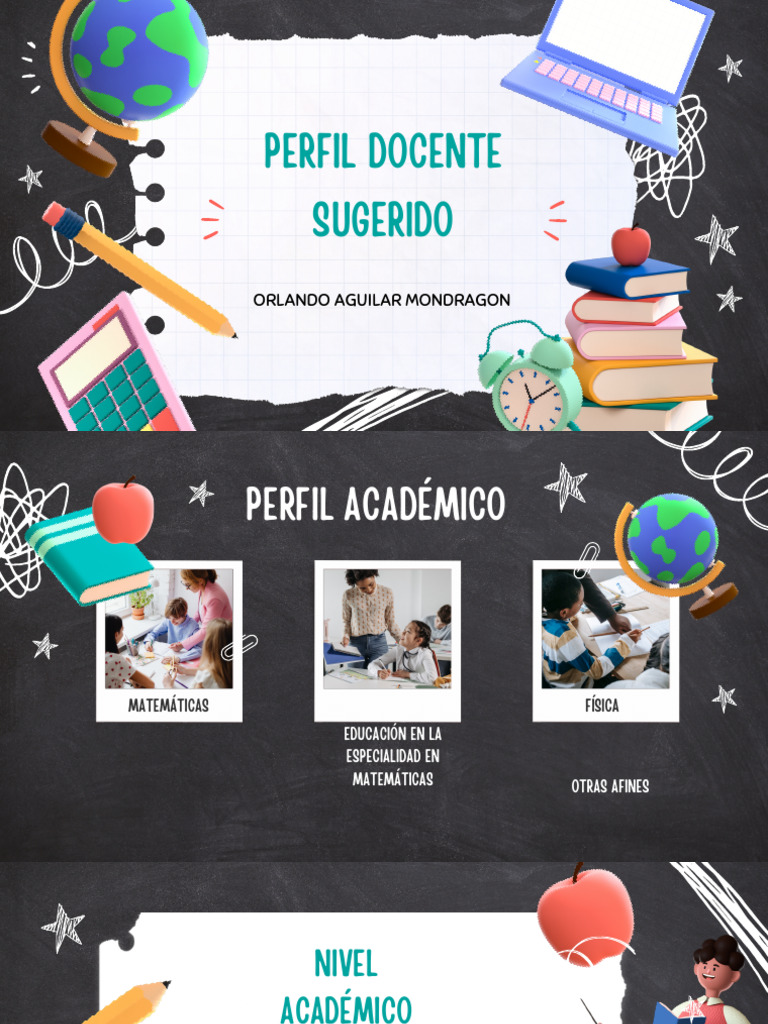 Perfil Del Docente | PDF