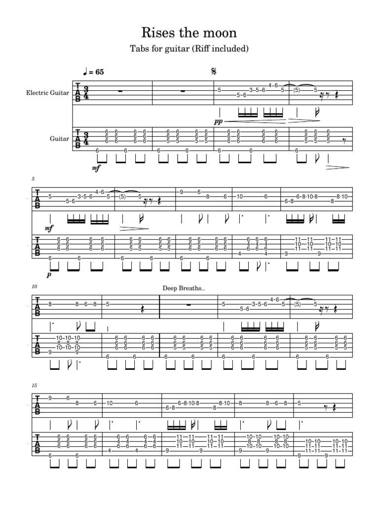 Rises The Moon Liana Flores TABS ONLY | PDF