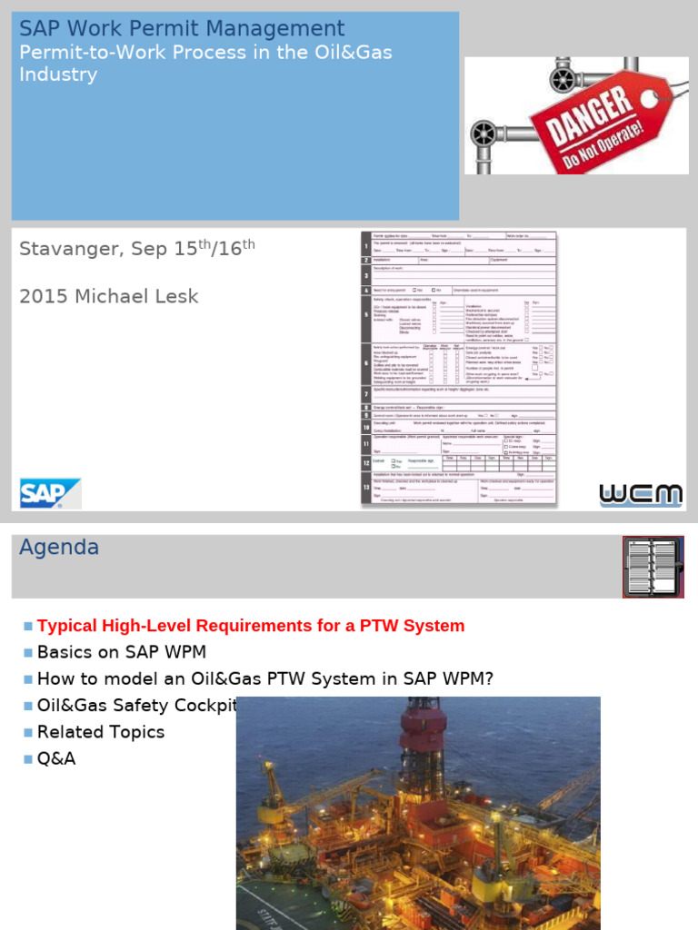 0903 Permit To Work Process EN | PDF