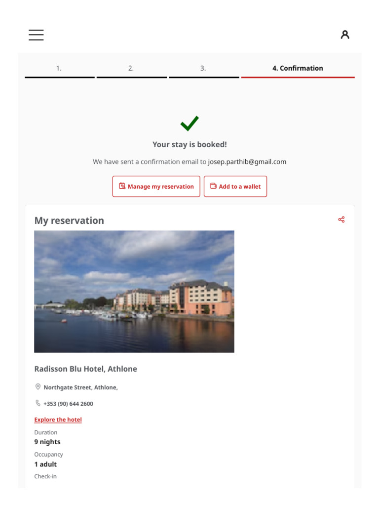 Hotel Booking Confirmation | PDF