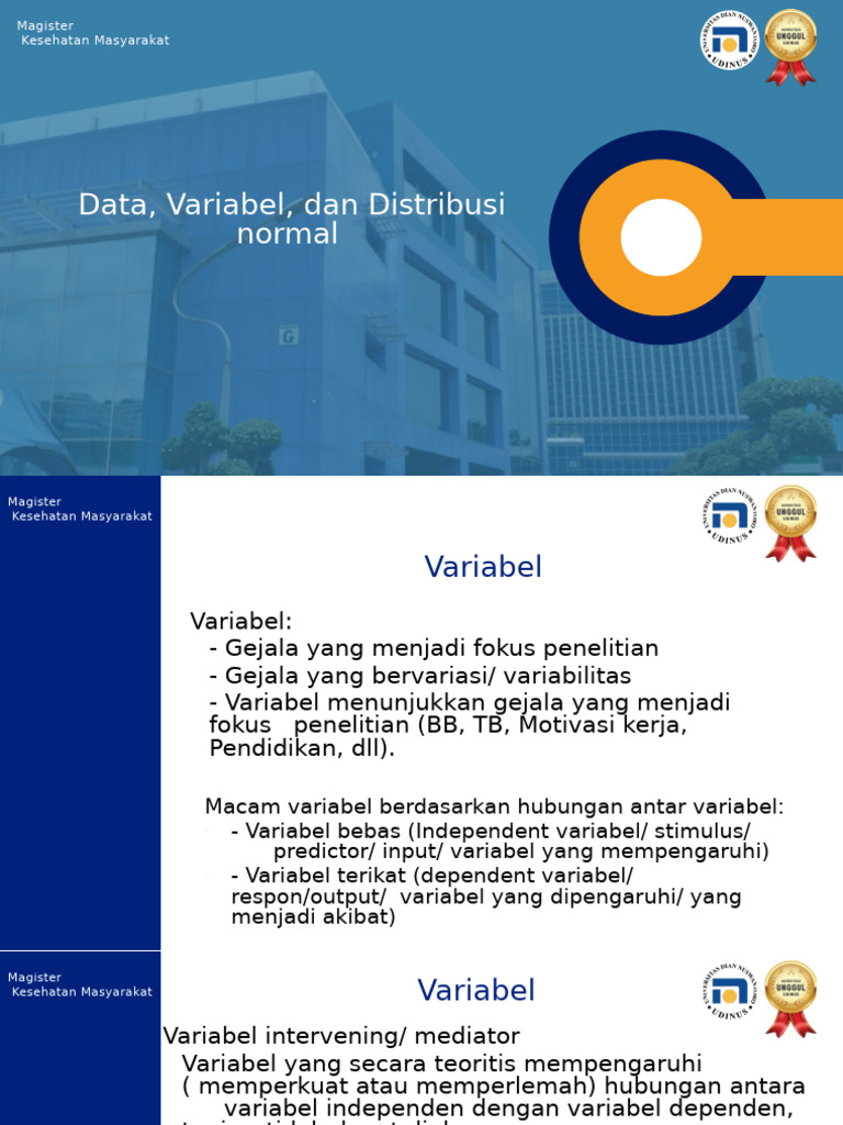 TM 2 Data, Variabel Dan Distribusi Normal | PDF
