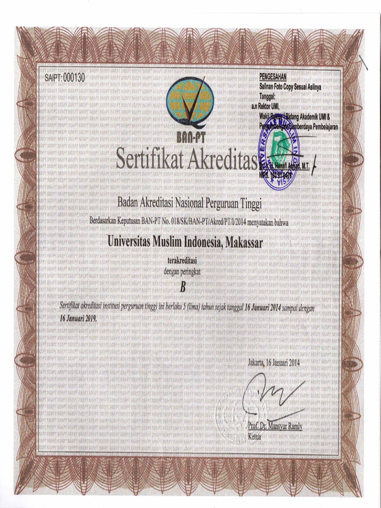 Akreditasi Umi | PDF