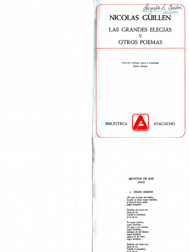 Poemas de Nicolás Guillén | PDF