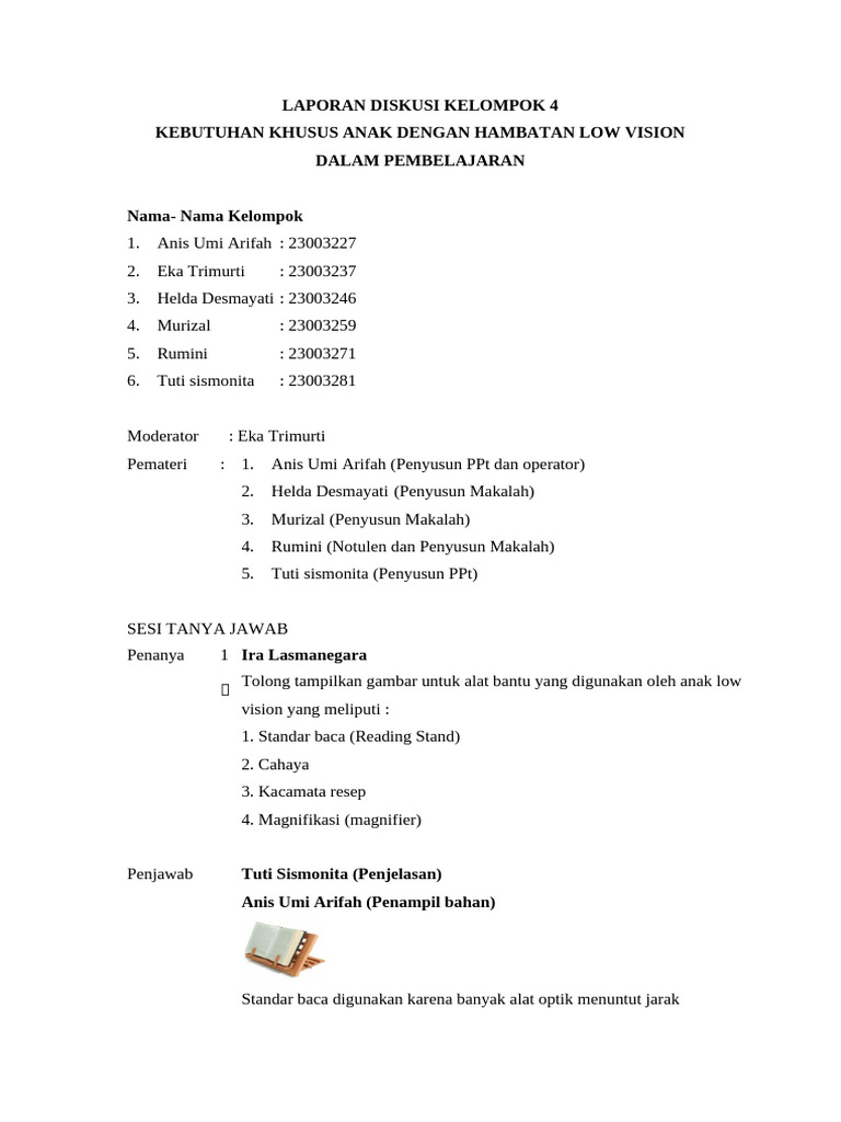 Contoh LAPORAN Presentasi | PDF