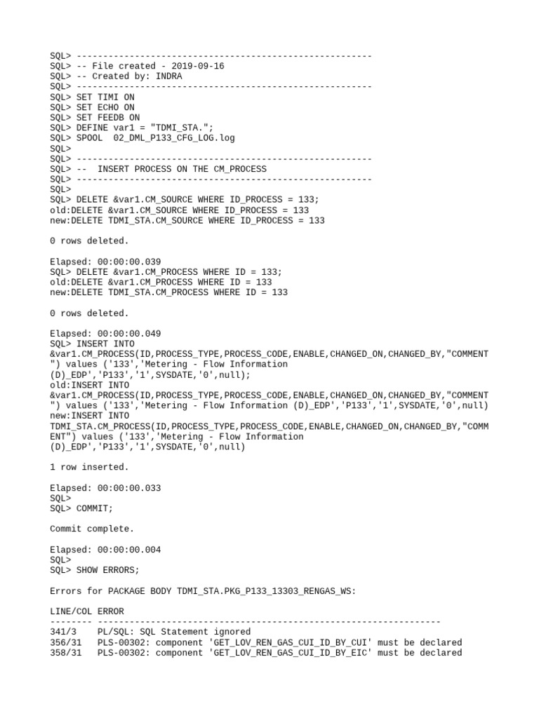 02 DML P133 F13301 CFG Log | PDF