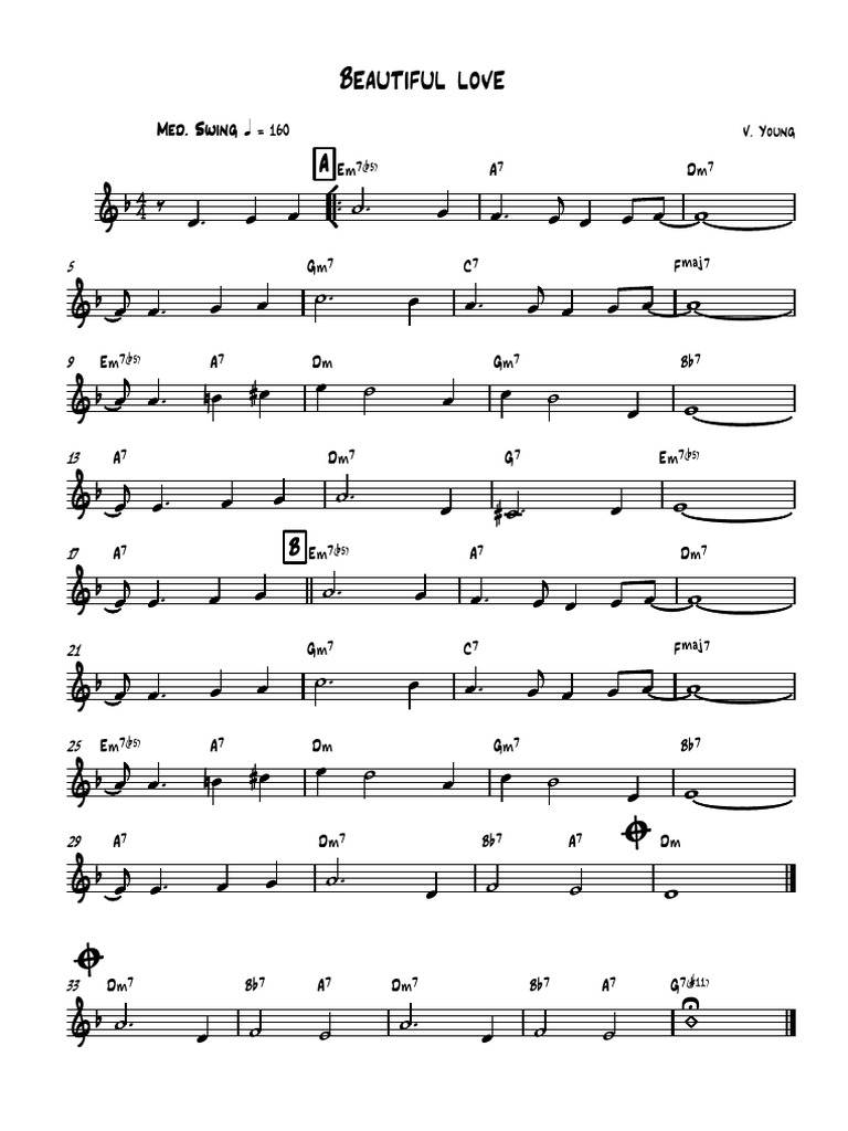 Beautiful Love - Full Score | PDF
