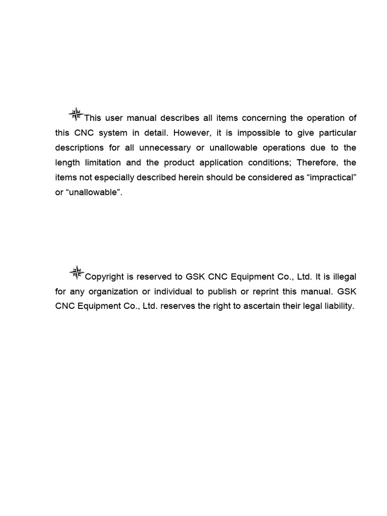 GSK25i Machining Center CNC System User Manual-Programming and Operation | PDF