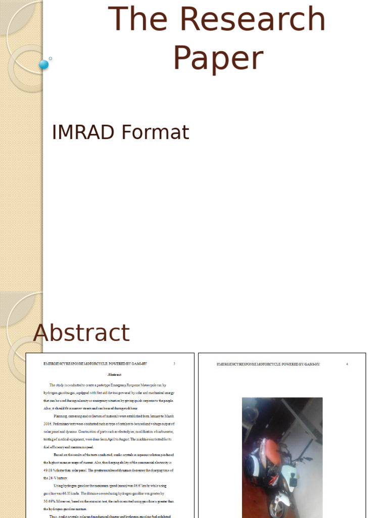 Imrad With Sample Results and Discussion | PDF