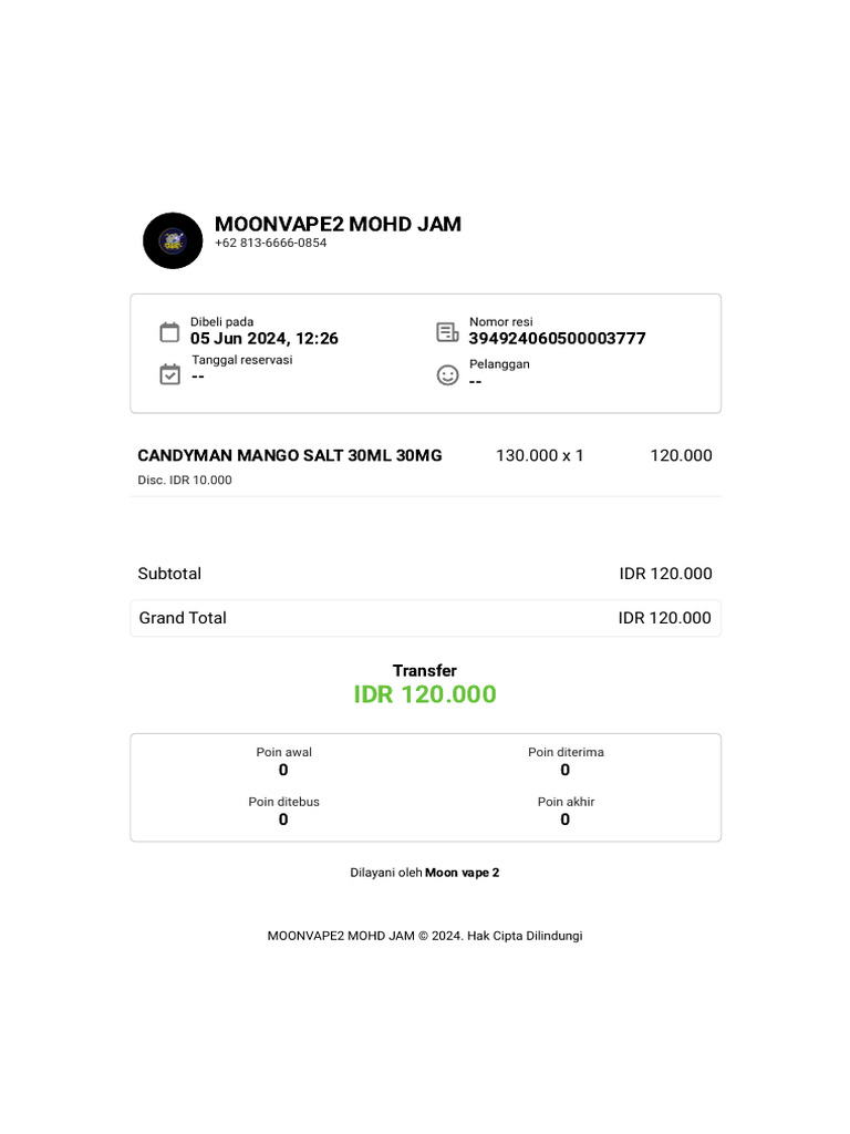 Contoh Surat Bon Faktur | PDF