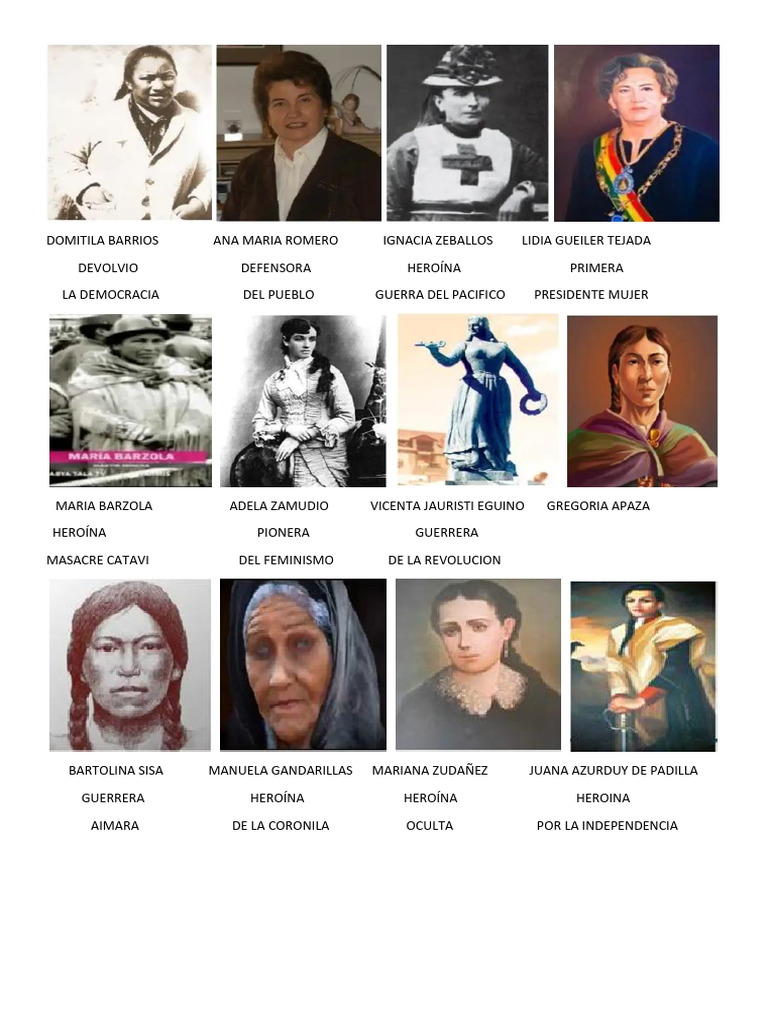 Mujeres Heroínas de Bolivia | PDF