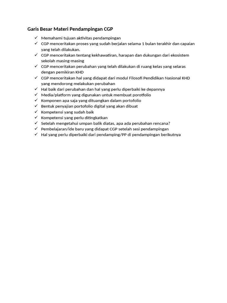 Garis Besar Materi | PDF