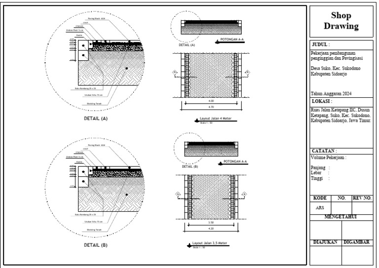 Layout Jalan Ketapang IIC | PDF