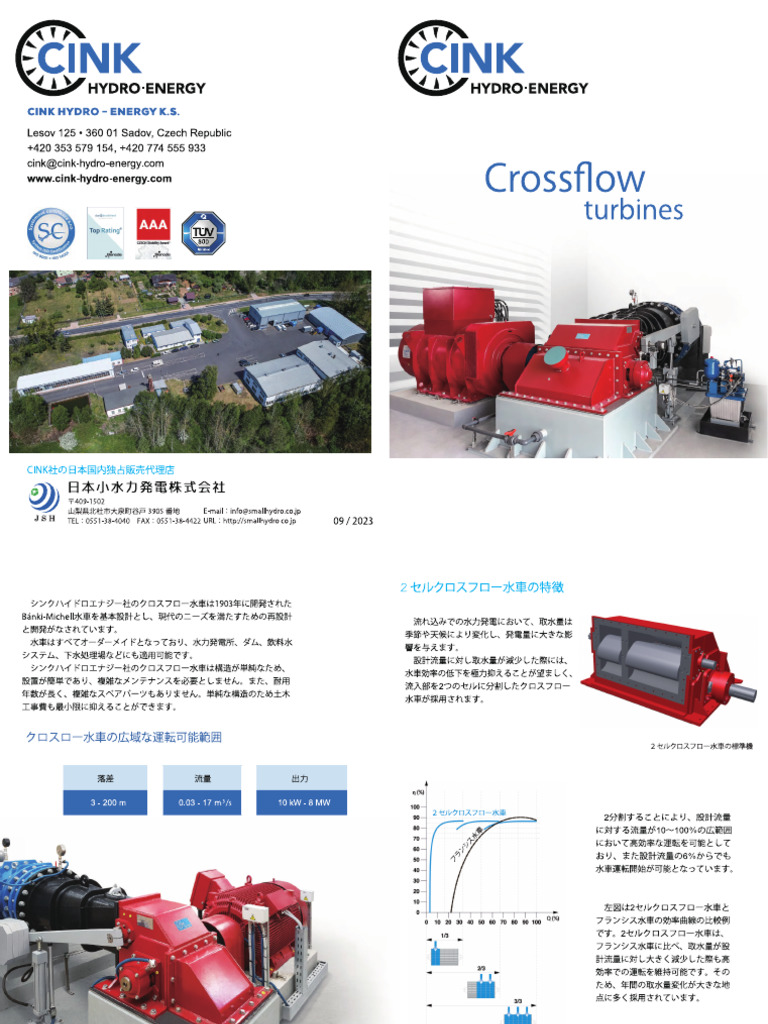 CINK Crossflow Turbines - 202309 | PDF