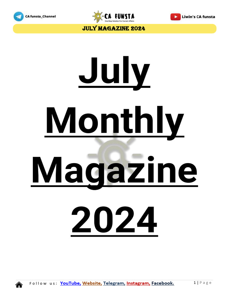 July Monthly Magazine 2024 Lyst1722948324965 | PDF