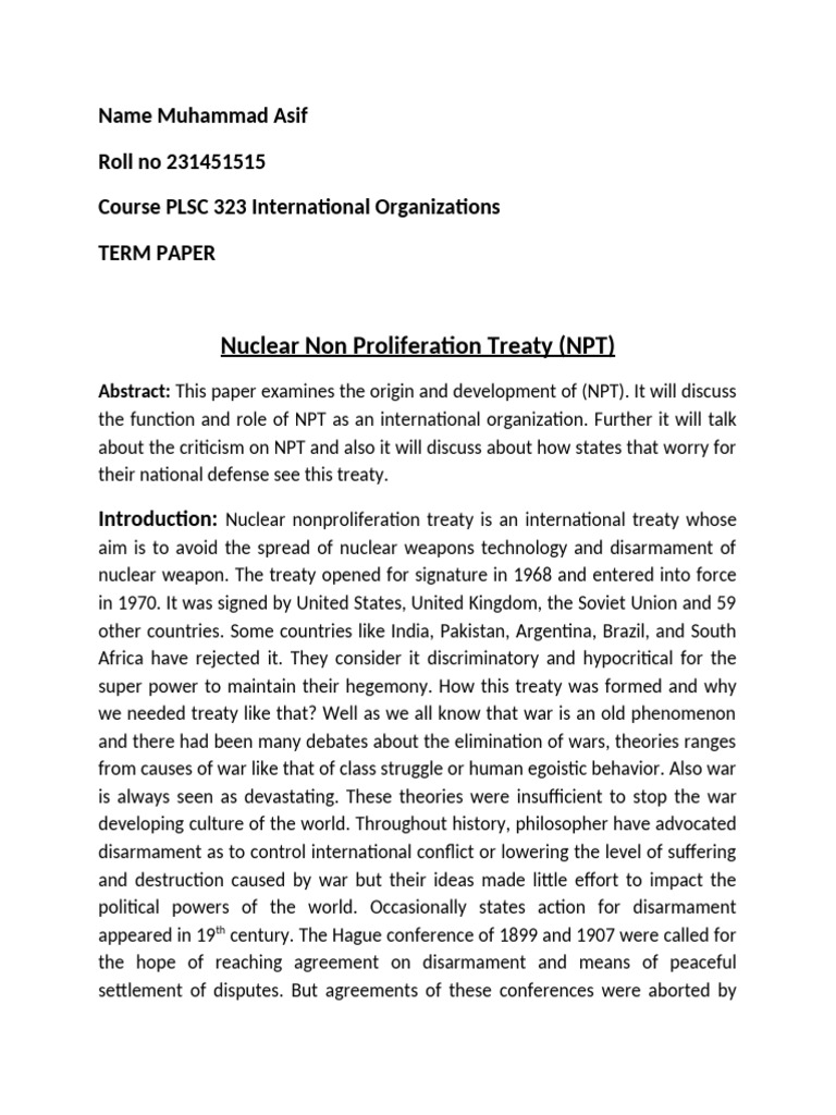 Term Paper | PDF