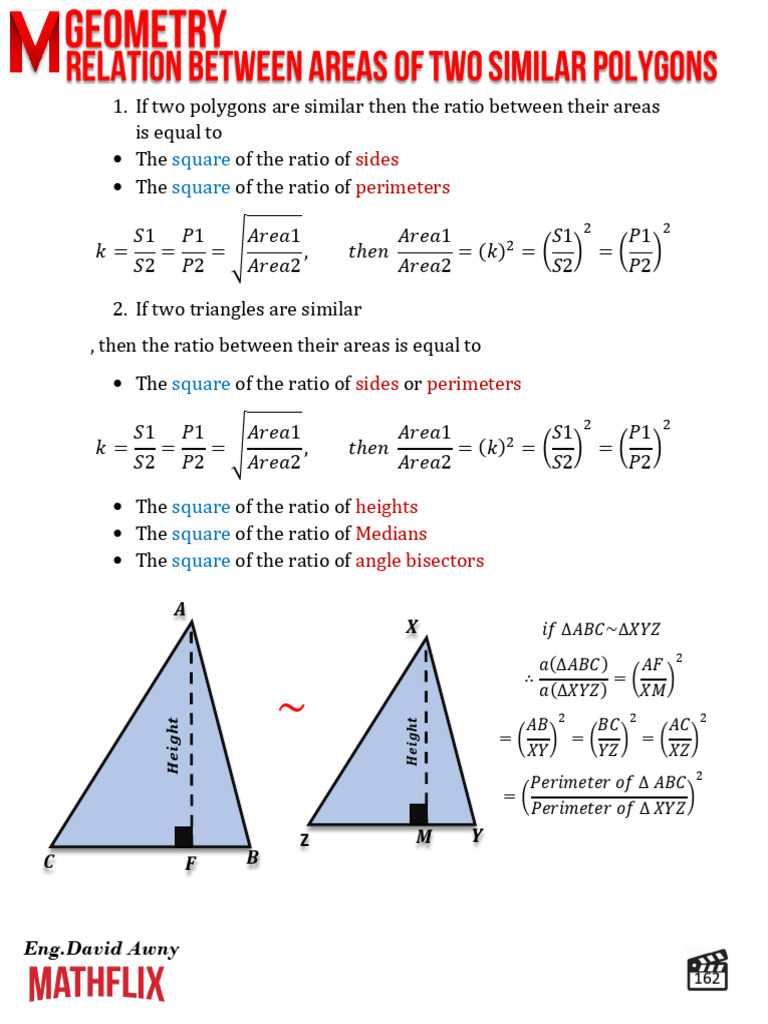 4 The Relation Between Areas of Two Similar Polygons | PDF