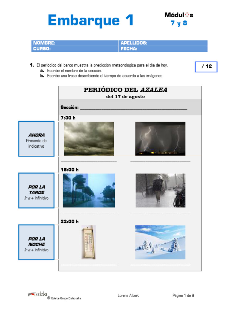 Embarque 1 Examen Modulo 7-8 | PDF