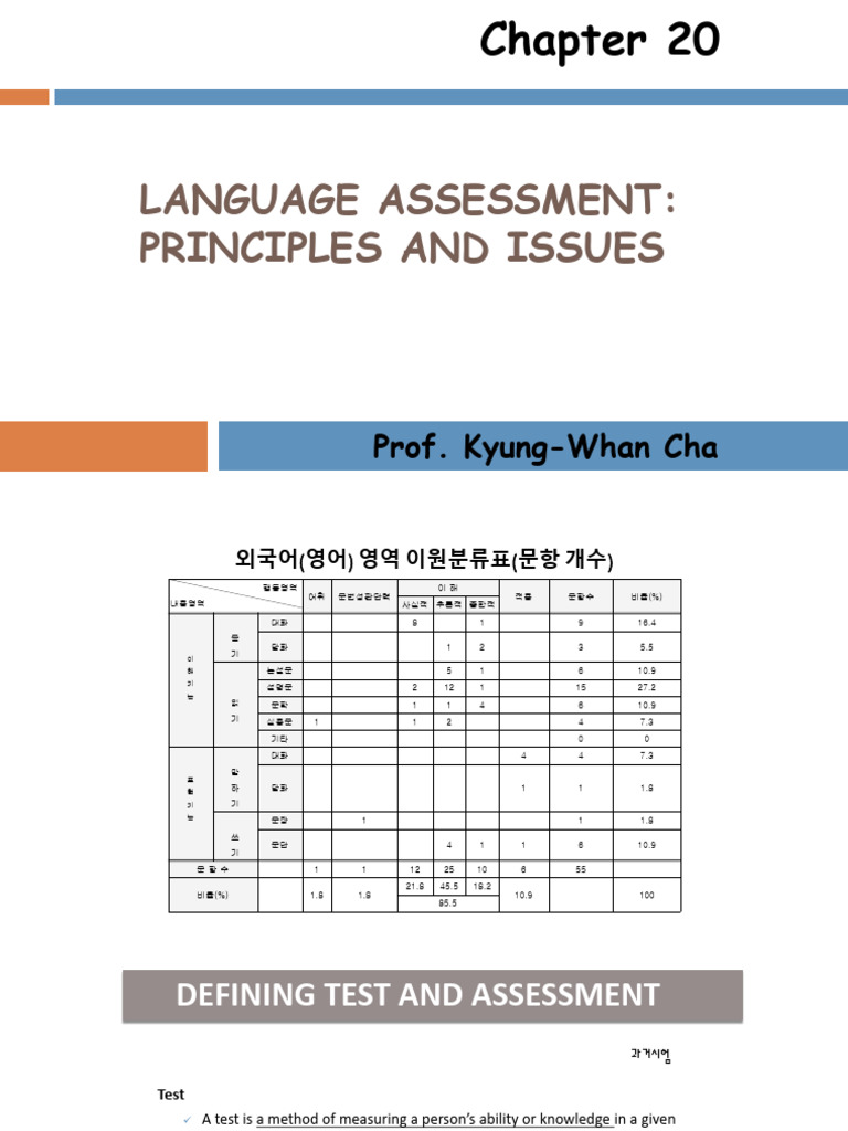 20 Assessment and Issues | PDF