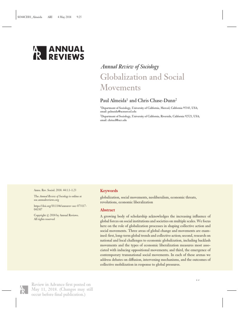 Globalization and Social Movements | PDF
