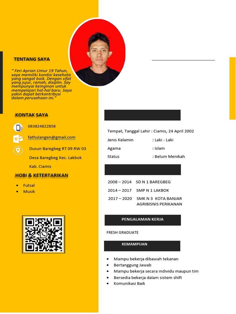 CV Feri Aprian.. | PDF