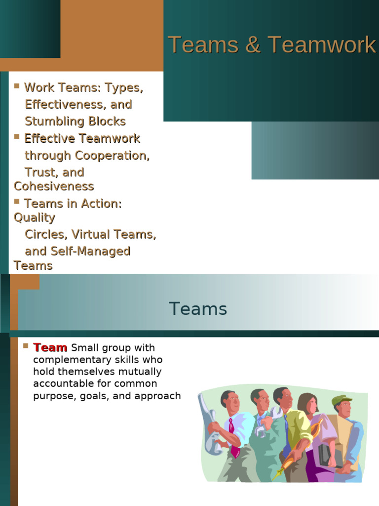 02 - Team Work | PDF | Cooperation | Leadership