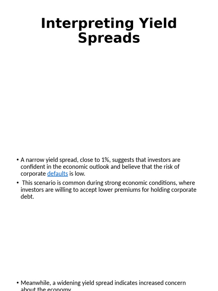 Interpreting Yield Spreads | PDF