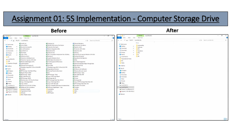 Assignment 01 - 5S Implementation | PDF