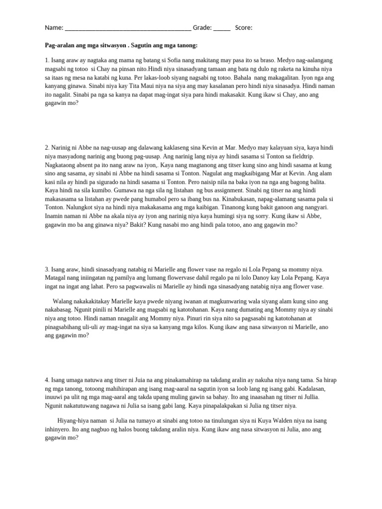 Q1 Grade5 Activity Sheets Week 5 Pdf