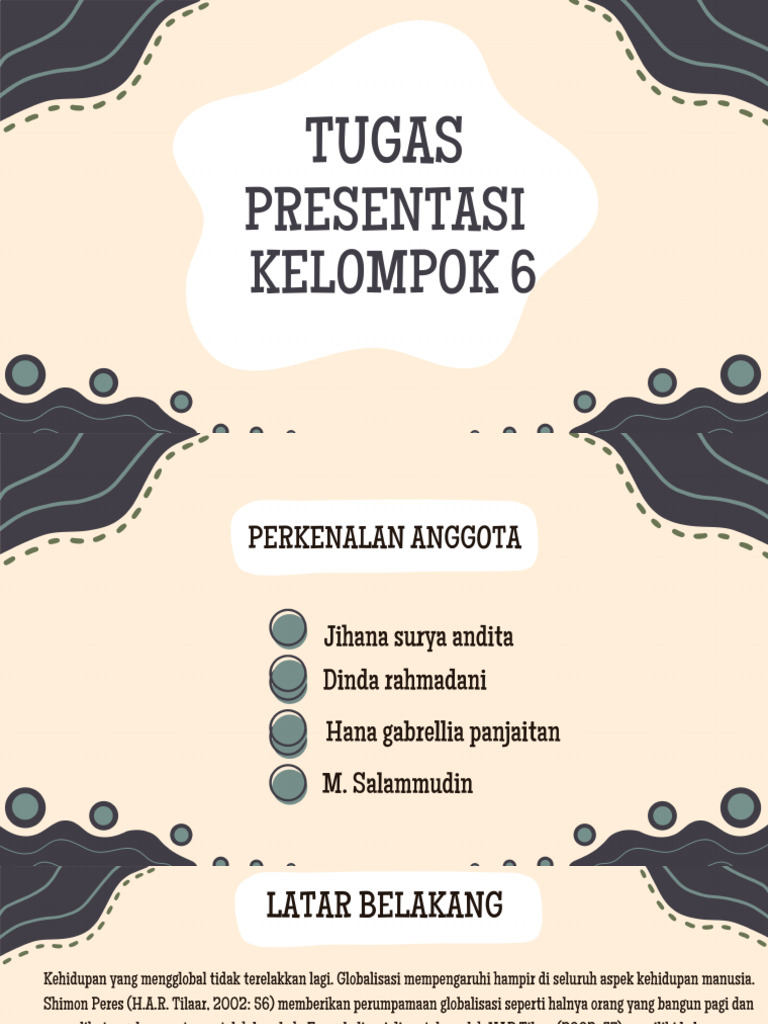 Abu Arang Dan Hijau Pola Abstrak Tugas Presentasi PDF | PDF