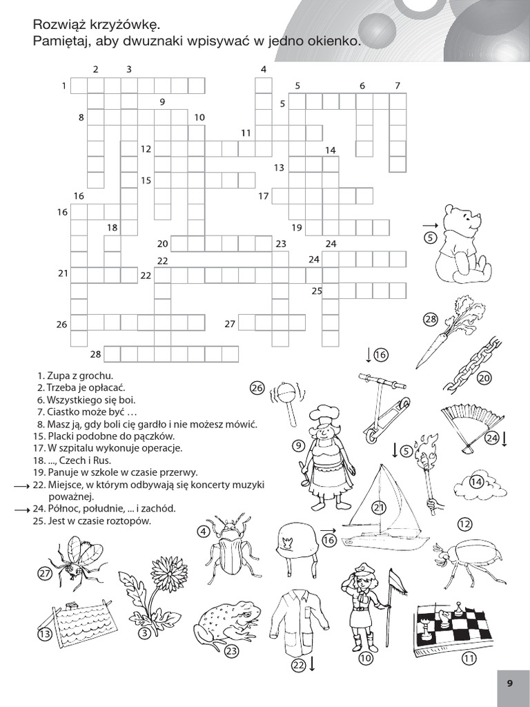 Krzyzowki Ortograficzne Dla Dzieci 7 12 Lat Moje Hobby Demo Strony 1 2 ...