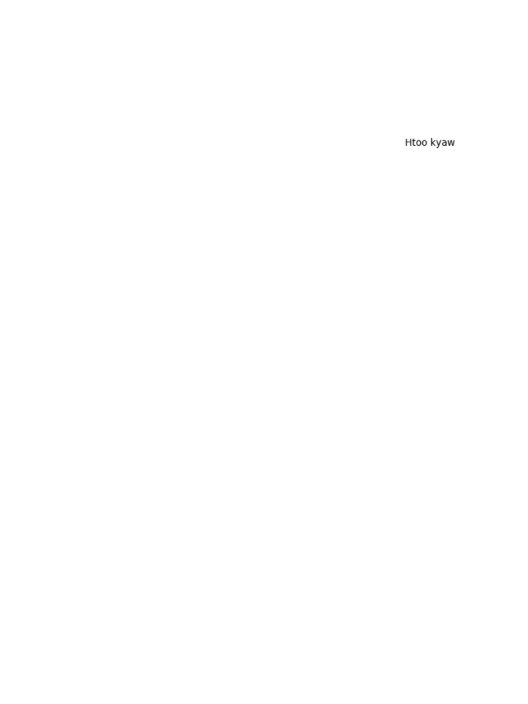 Ko Htoo Kyaw | PDF