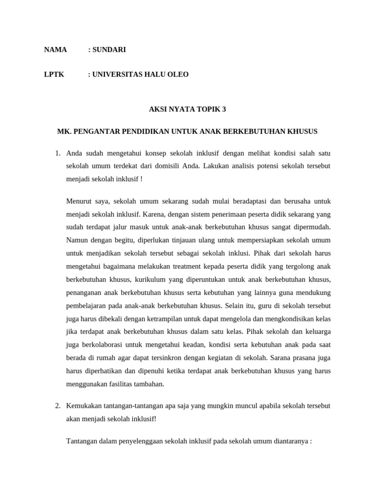 SUNDARI-T-3-Aksi-nyata-ABK | PDF