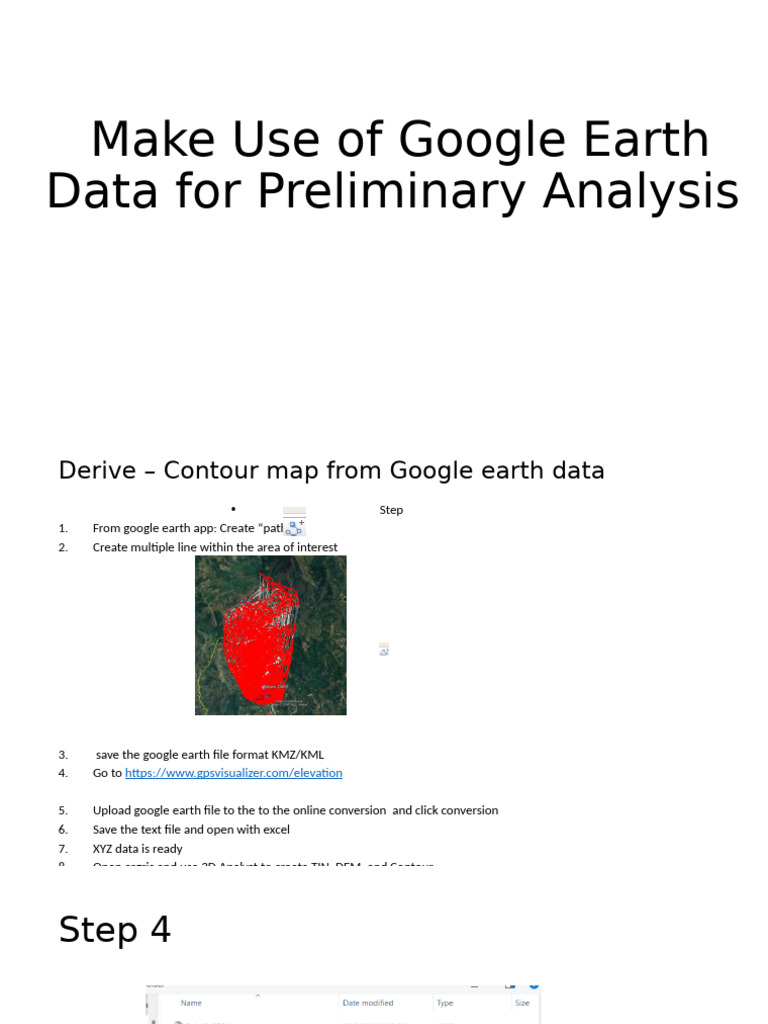 Make Use of Google Earth Data For Preliminary | PDF