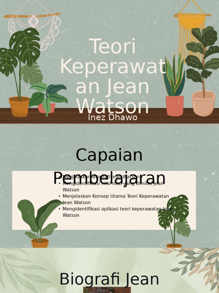 Teori Keperawatan Jean Watson | PDF