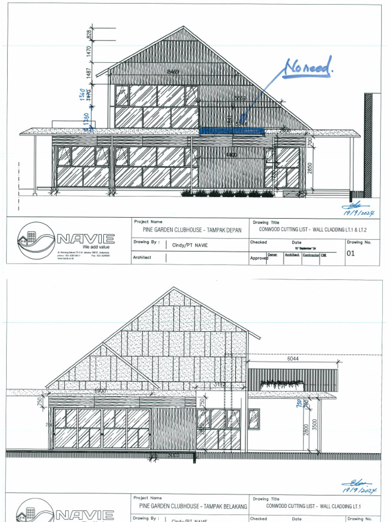 PG4 - Clubhouse Facade - Conwood Wall Cladding - 20240920 | PDF