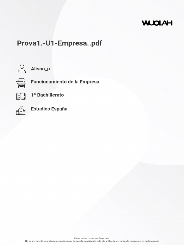 Prova1 - U1-Empresa | PDF
