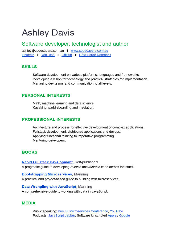 Ashley Davis Resume | PDF