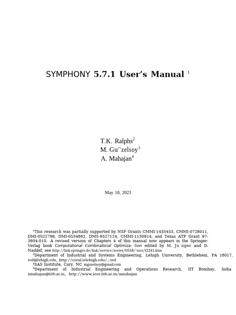 Framework - Symphony | PDF