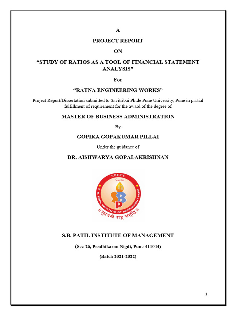 Summer Internship Project-Gopika | PDF