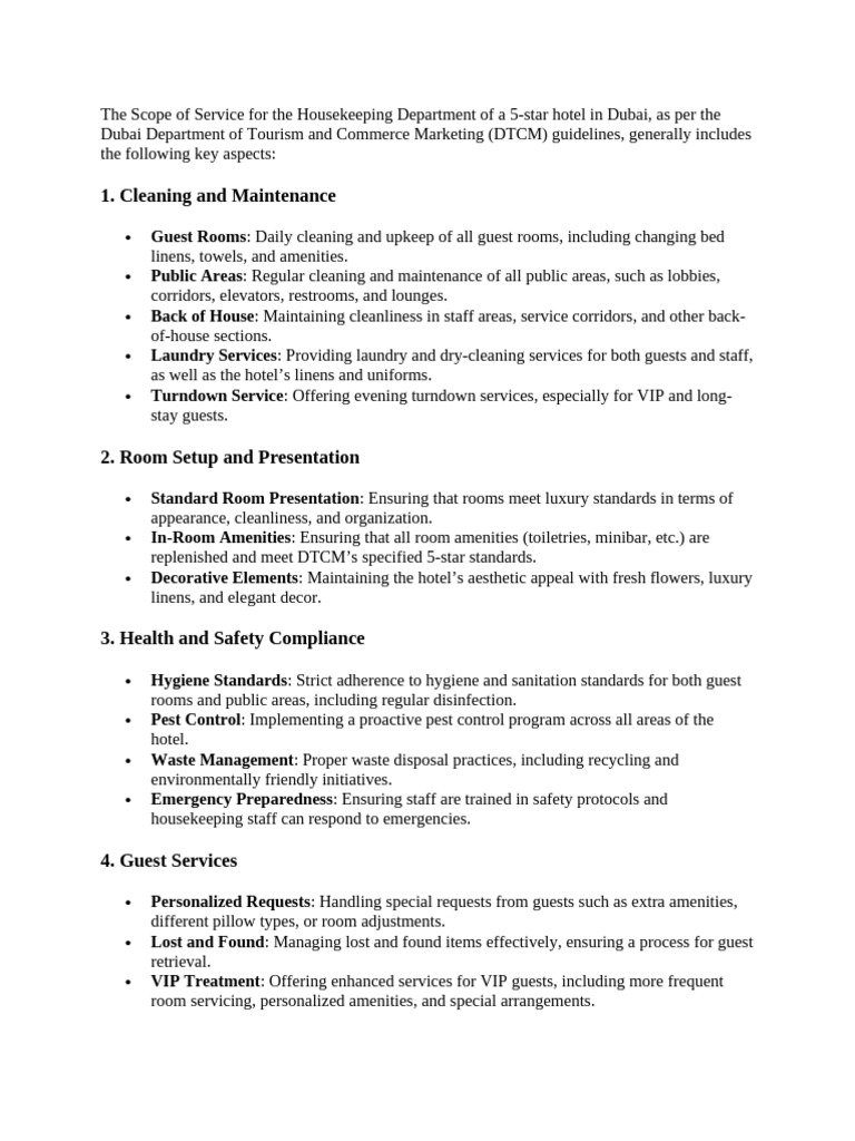 Scope of Service - HK | PDF | Hygiene | Business