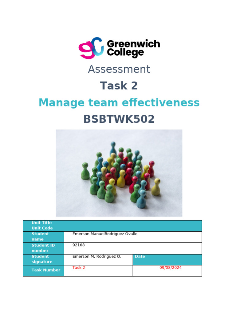 BSBTWK502 - Assessment Task 2 2024 | PDF